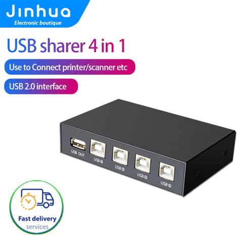 Jinhua USB Switch In Out In Out Shared Splitter Square Port Desktop Computer Printing