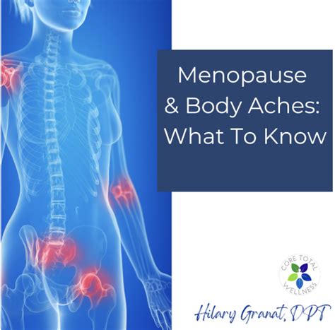 Menopause And Body Aches What To Know
