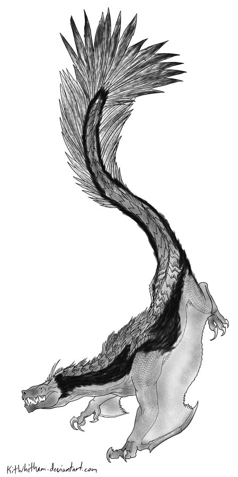 Commission Unnamed Fanged Wyvern By Kitwhitham On Deviantart