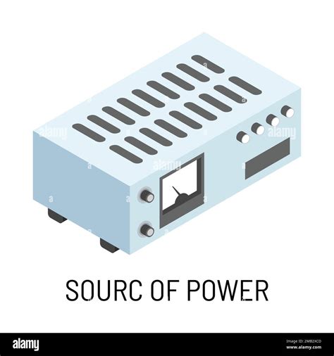 Source Of Power Accumulator Isolated Electric Appliance Stock Vector