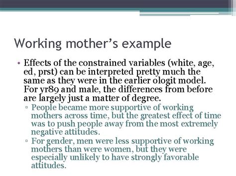 generalized ordered logit models part ii interpretation richard