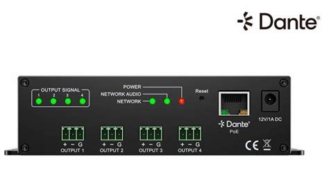 Block 4 Relacart Dante Networked Audio Interface