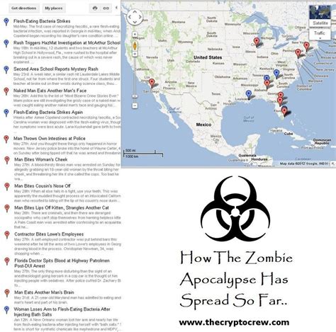 Map Of The Zombie Type Outbreak ~ The Crypto Crew