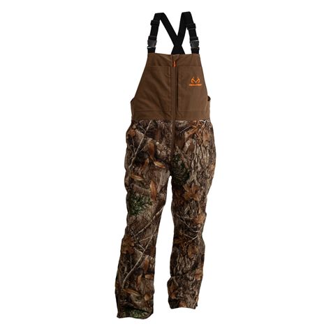 Realtree Camo Pro Staff Insulated Waterproof Hunting Bibs Edge Camo