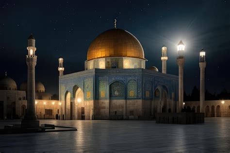 Premium Ai Image Dome Of Rock