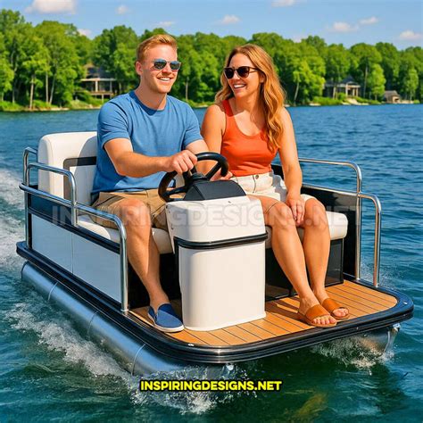 These Mini Pontoon Boats Are The Cutest Way To Cruise With Company