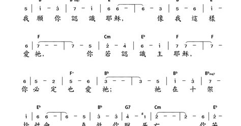 我願你認識耶穌 歌譜 pdf Google Drive