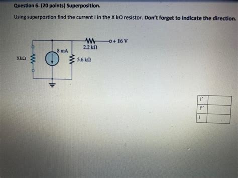 solved question 6 20 points superposition using