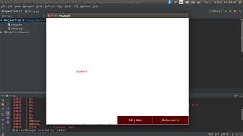 Screen Kivy Python Screenmanager Stack Overflow