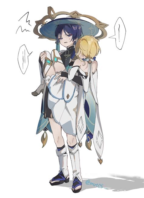Lumine Scaramouche And Wanderer Genshin Impact Drawn By Mut05