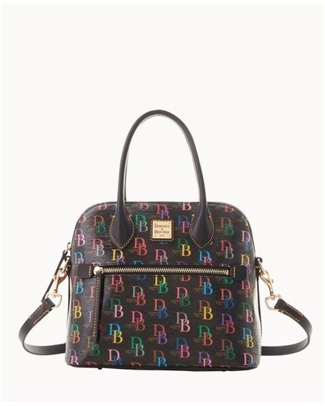 Dooney Bourke Db75 Multi Domed Satchel In Black Lyst