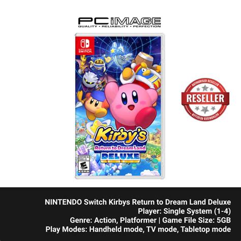 Nintendo Switch Kirbys Return To Dream Land Deluxe Console Game Pc Image