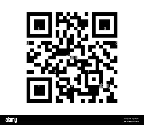 QR Code Sample 2D Code Pattern On Isolated Background Vector