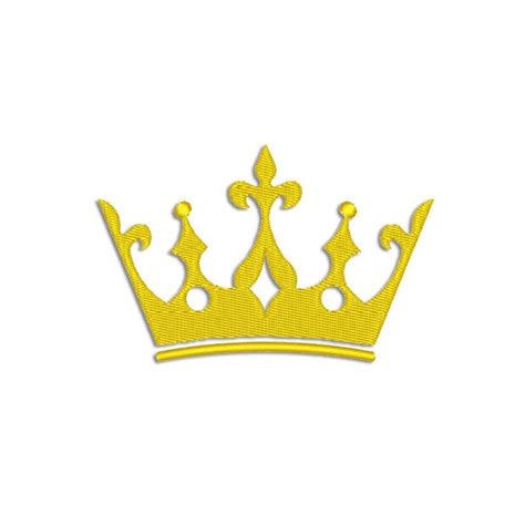 Crown Embroidery Pattern Etsy