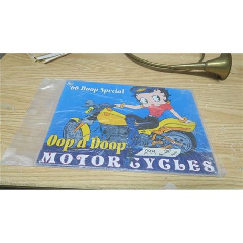 Betty Boop Tin Sign Schmalz Auctions