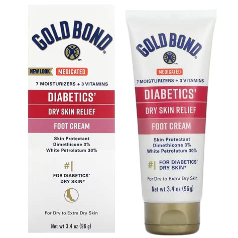 Gold Bond Ultimate Diabetics Dry Skin Relief Foot Cream Fragrance Free