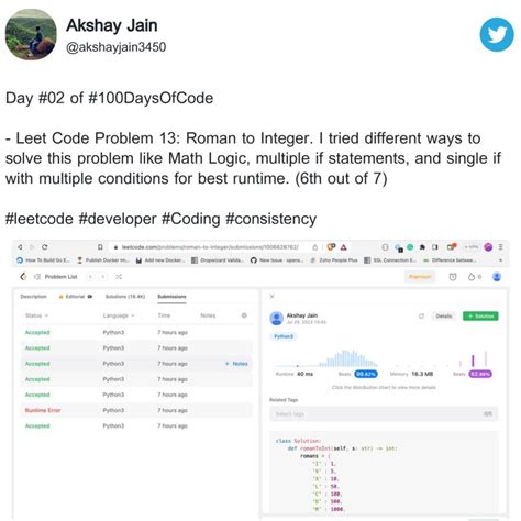Akshay Jain On Linkedin 100daysofcodechallenge Codingjourney