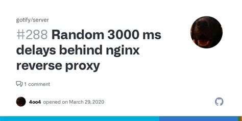 Random 3000 Ms Delays Behind Nginx Reverse Proxy Issue 288 Gotify