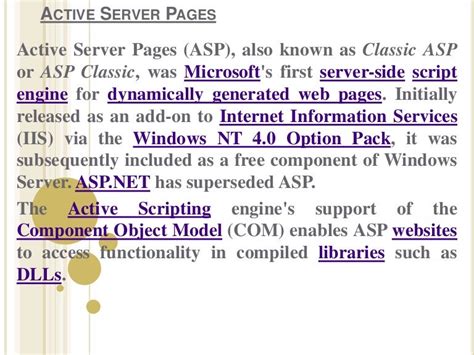 active server pages