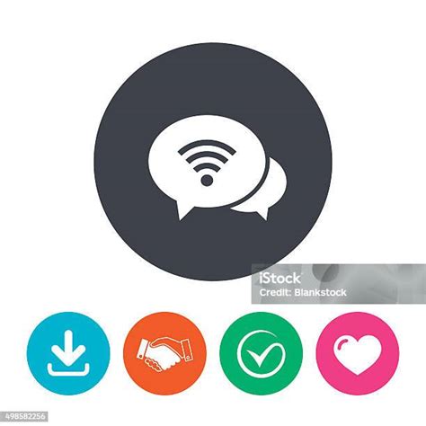 수다 언어 비눗방울 Wifi 팻말 Wifi 기호까지 2015년에 대한 스톡 벡터 아트 및 기타 이미지 2015년 기업 재무와 산업 대화 풍선 문자 기호 Istock