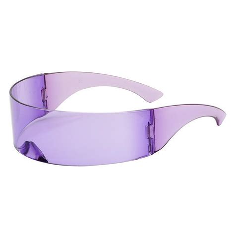 Futuristic Sunglasses Mirrored Narrow Lens Wrap Visor Robot Costume