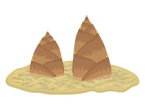 たけのこ（筍）のイラスト 無料のフリー素材 イラストエイト