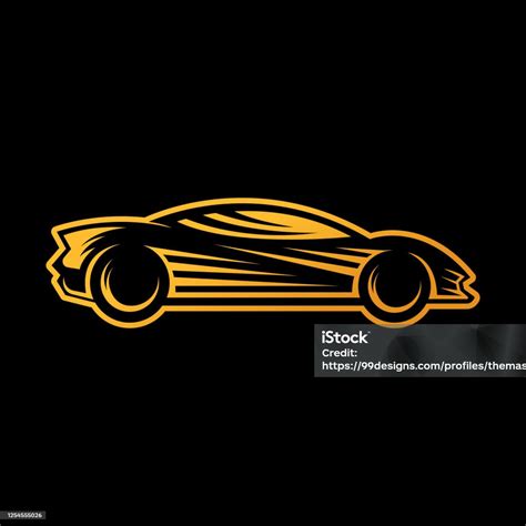 자동 자동차 로고 아이콘 벡터 일러스트레이션 템플릿입니다 모던 스포츠 카 벡터 로고 아이콘 실루엣 디자인 자동차 수리 딜러 차고 및 서비스에 대한 자동차 로고 벡터 그림