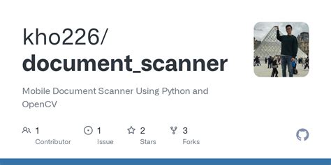 Github Kho226documentscanner Mobile Document Scanner Using Python And Opencv