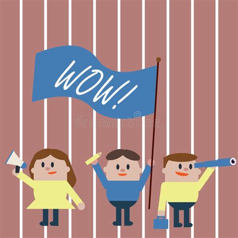 Handwriting Text Wow Concept Meaning Sensational Success Impress And Excite Someone Express
