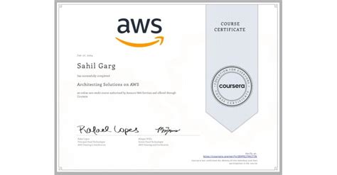 Sahil Garg On Linkedin Aws Cloudcomputing Solutionarchitect Coursera Awslearning Techjourney