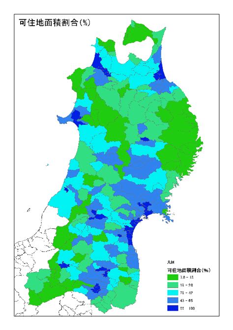 東北 人口土地