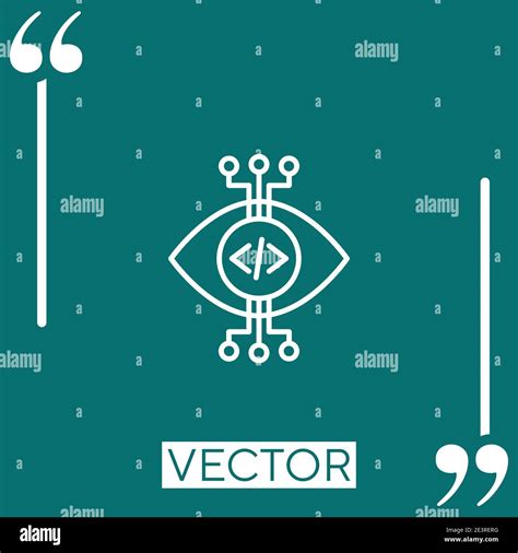 View Vector Icon Linear Icon Editable Stroke Line Stock Vector Image