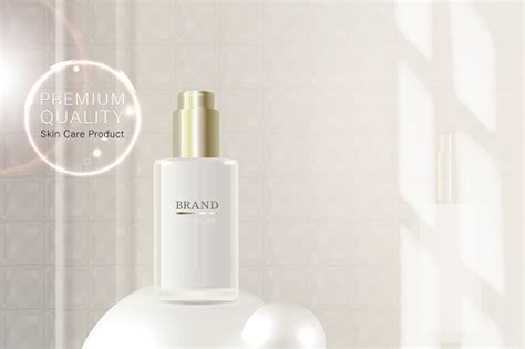 미용 제품 광고 배경으로 흰색 화장품 용기 고급 스킨 케어 광고를 사용할 준비가 삽화 벡터 개념에 대한 스톡 벡터 아트 및 기타 이미지 Istock