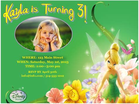 Tinkerbell Invitation