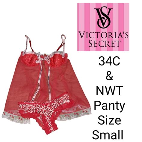 Victorias Secret Intimates And Sleepwear Victorias Secret Sexy Sheer Mesh Lingerie 34c Bling