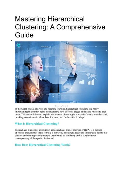 Mastering Hierarchical Clustering A Comprehensive Guide PDF