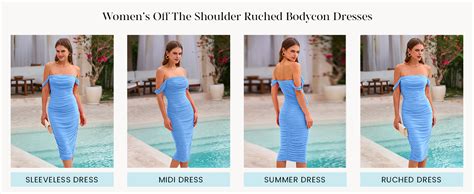 Prettygarden Womens Summer Off The Shoulder Dresses
