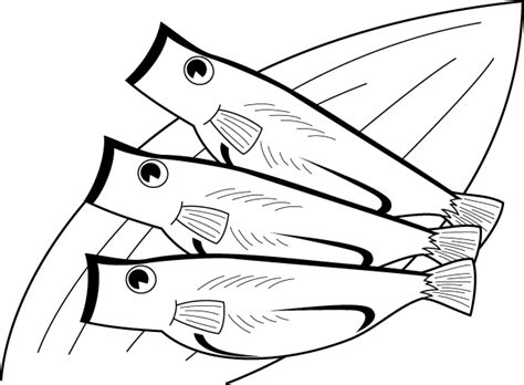 魚料理13 ししゃも 食料理食材の無料イラスト素材 イラストポップ