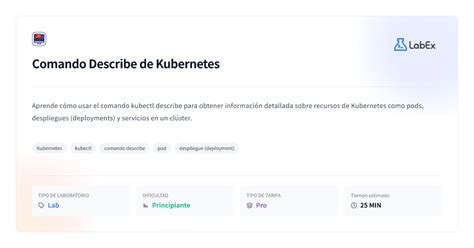 Comando Describe De Kubernetes Labex