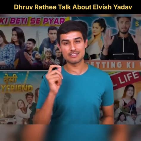 Dhruv Rathee Talk About Elvish Yadav Youtube