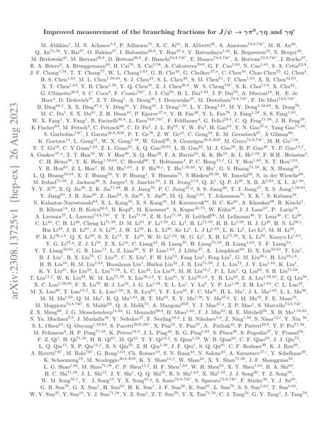 Pdf Improved Measurement Of The Branching Fractions For Jpsito
