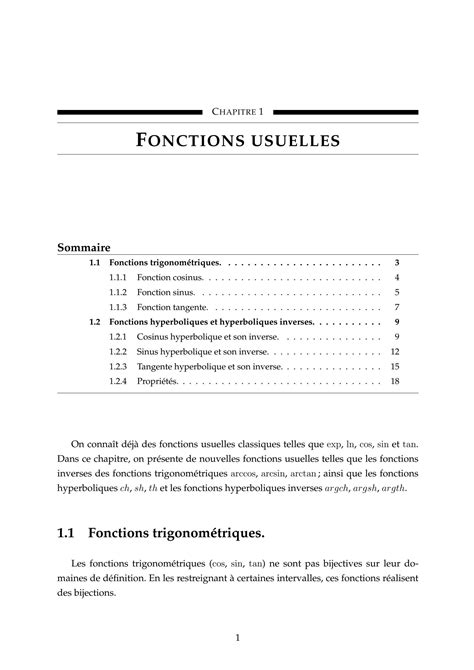 SOLUTION: Chapitre 1 fonctions usuelles partie 2 - Studypool