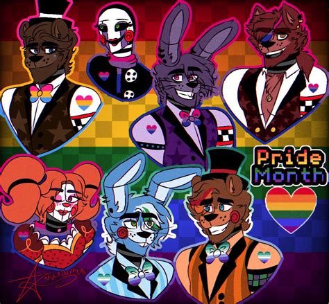 Fnaf Au Pride Month By Maxdark176 On Deviantart