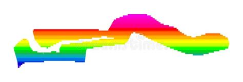 Abstract Map Of The Gambia Stock Vector Illustration Of Topography 320470260