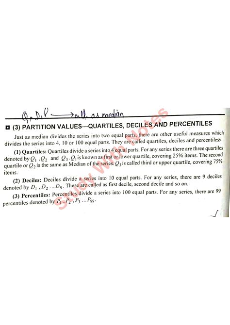 Solution Partition Values Quartiles Deciles And Percentiles 1 Studypool
