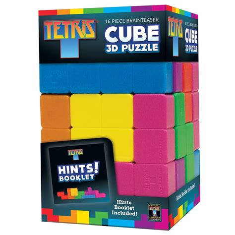 Masterpieces Puzzle Company Tetris 16 Piece Brainteaser Cube 3d Puzzle