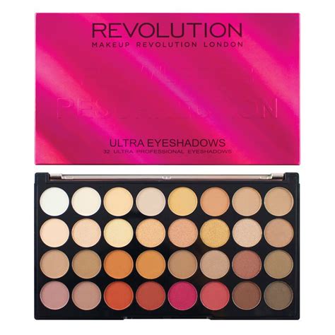 Makeup Revolution Flawless Ultra 32 Eyeshadow Palette Swatches