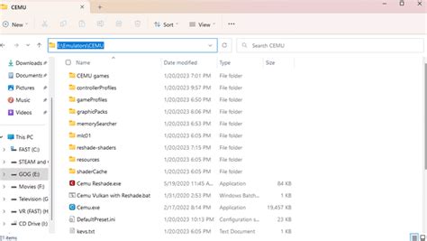 Cemu Emulators And Launching Roms R Playnite