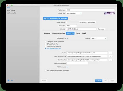 Mqttfx App Connect To Aws Iot Core