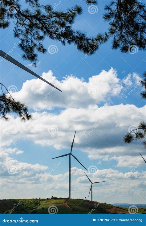 Power Generation Wind Turbine Stock Image Image Of Nature Blue